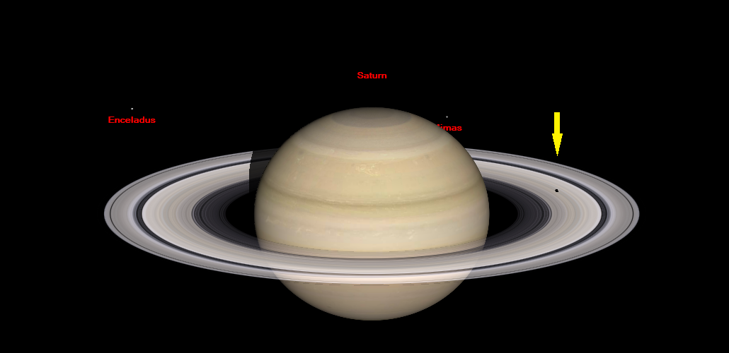 Eventi dei satelliti di Saturno: l'ombra di Giapeto ad ottobre dà ...